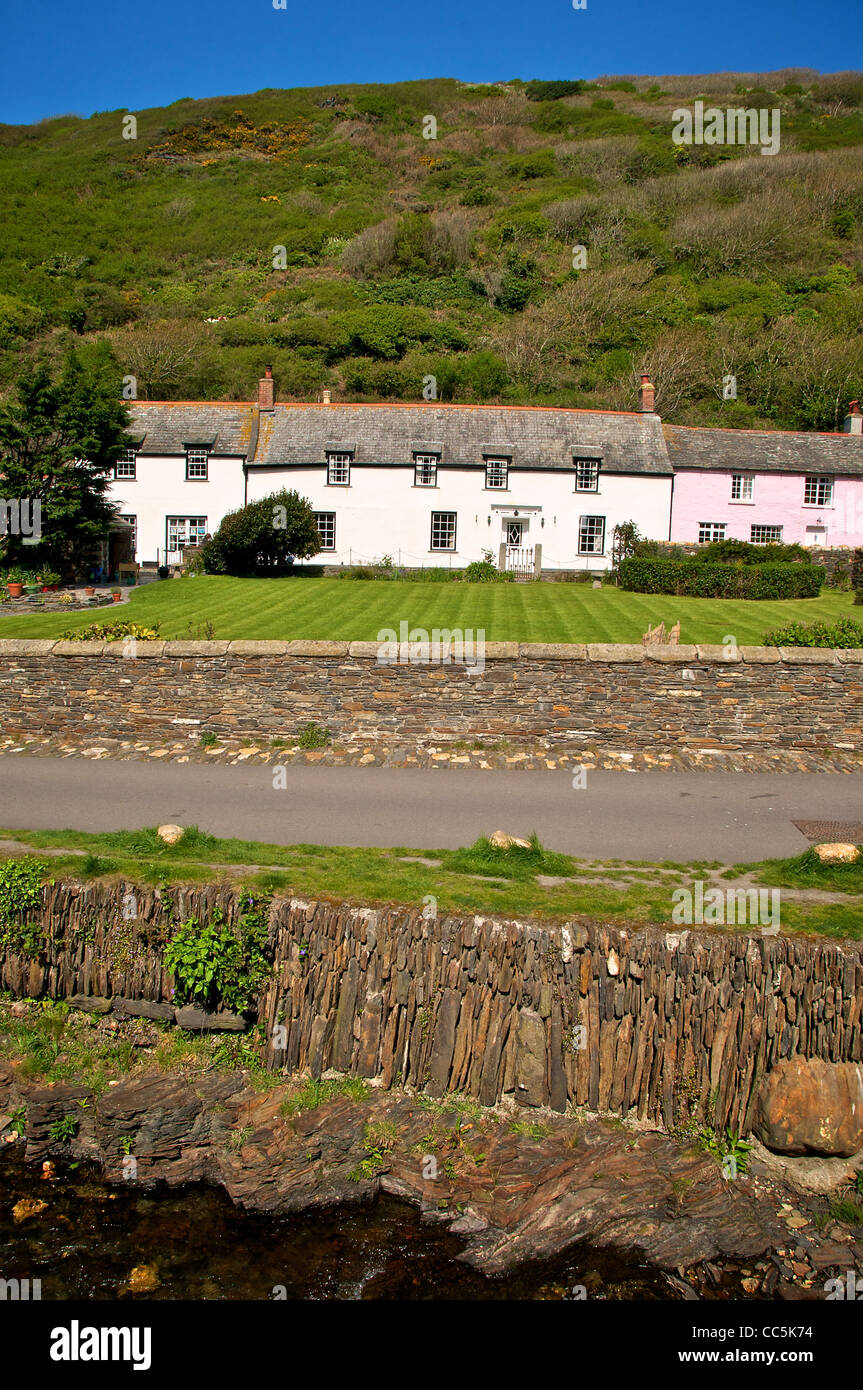 Boscastle Cornwall UK National Trust Stock Photo - Alamy
