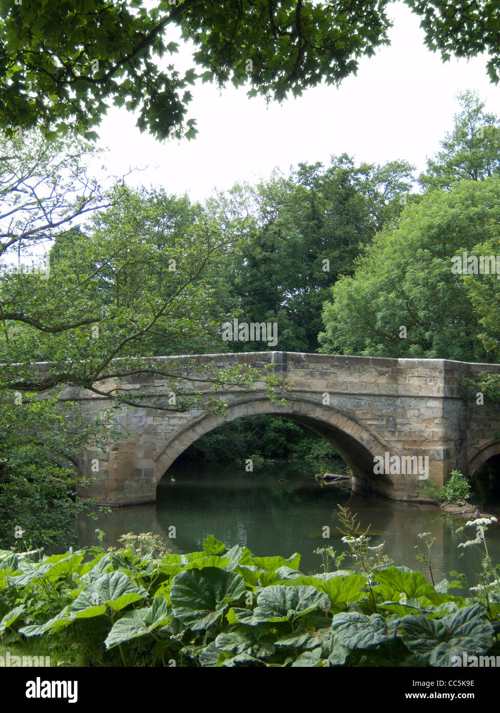 Bridge over the River Rye at Nunnington in North Yorkshire, UK Stock ...