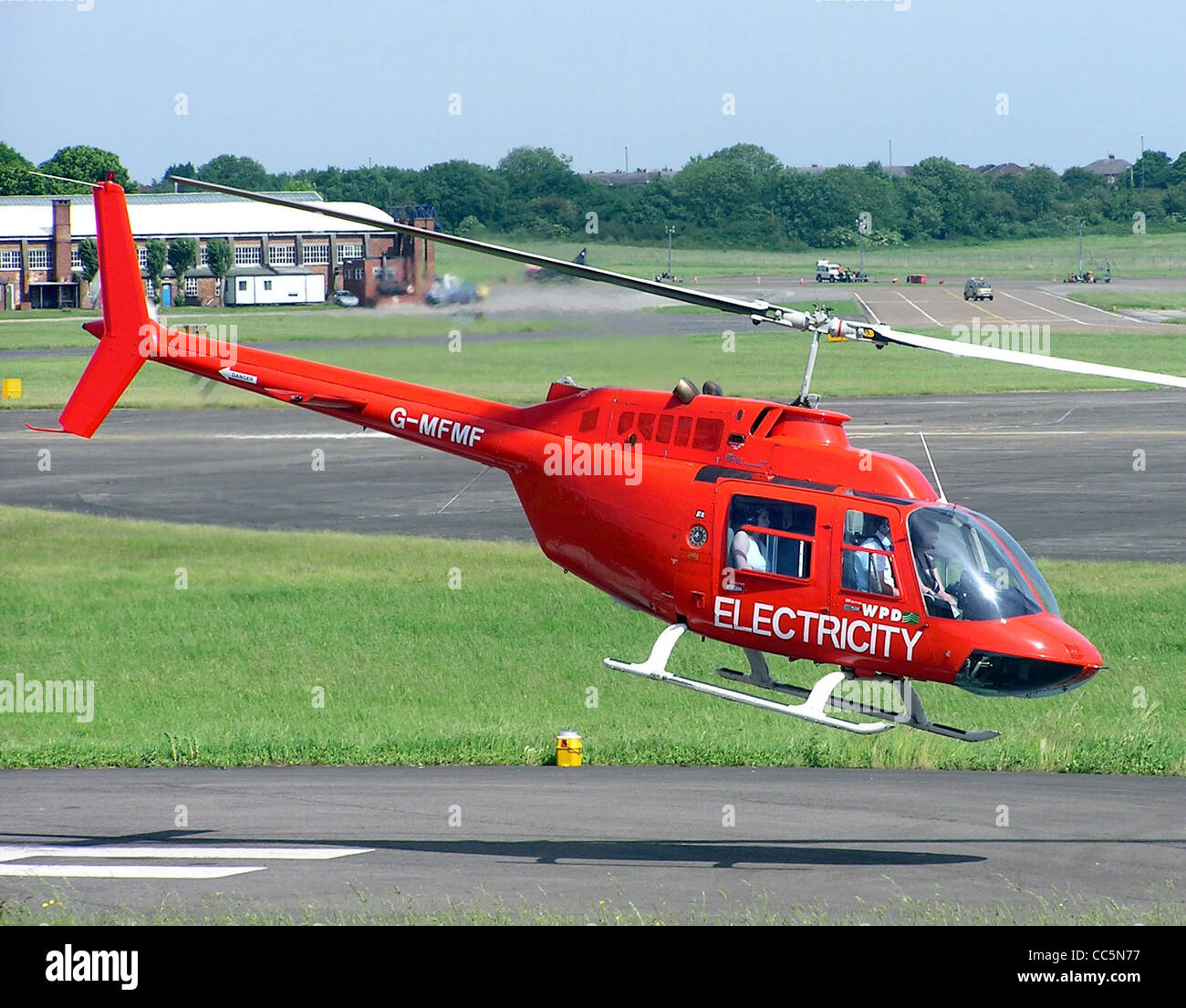 The Bell 206B Jet Ranger III (registration G-MFMF), built in 1981, is ...