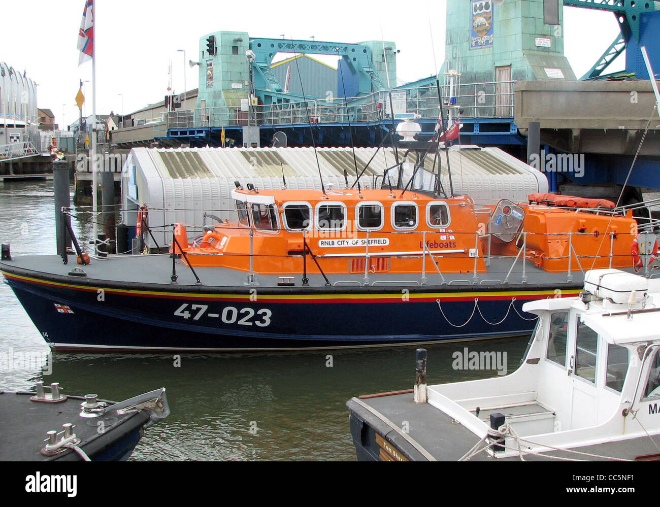 Tamar class lifeboat in poole harbour hi-res stock photography and ...