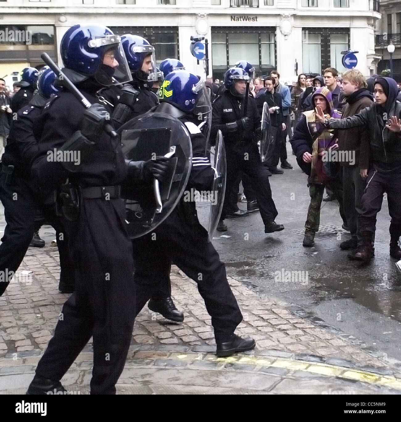 British UK Riot Police EDITORIAL USE ONLY Stock Photo - Alamy
