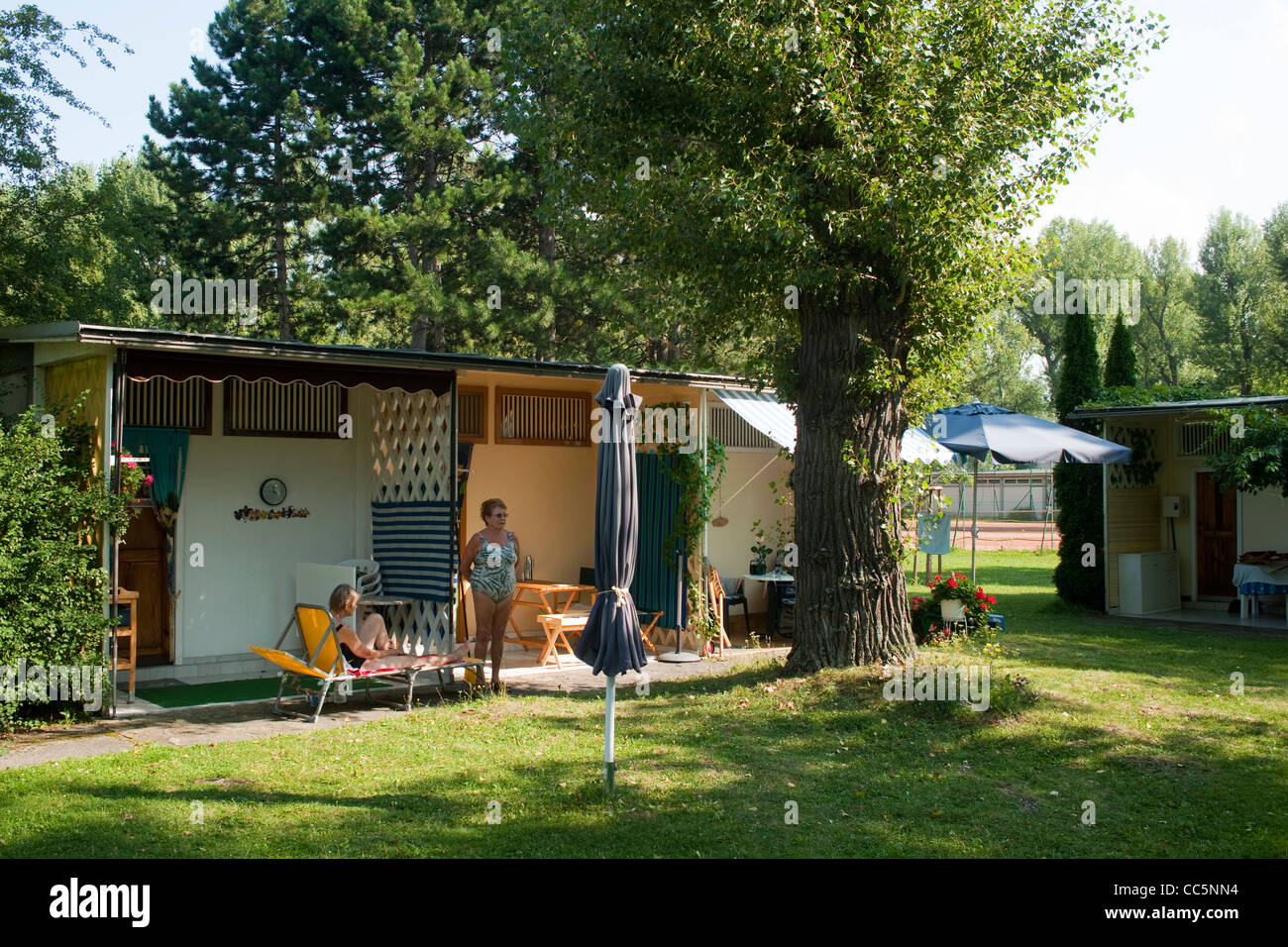 Österreich, Wien XXII, Strandbad Gänsehäufel an der Alten Donau ...