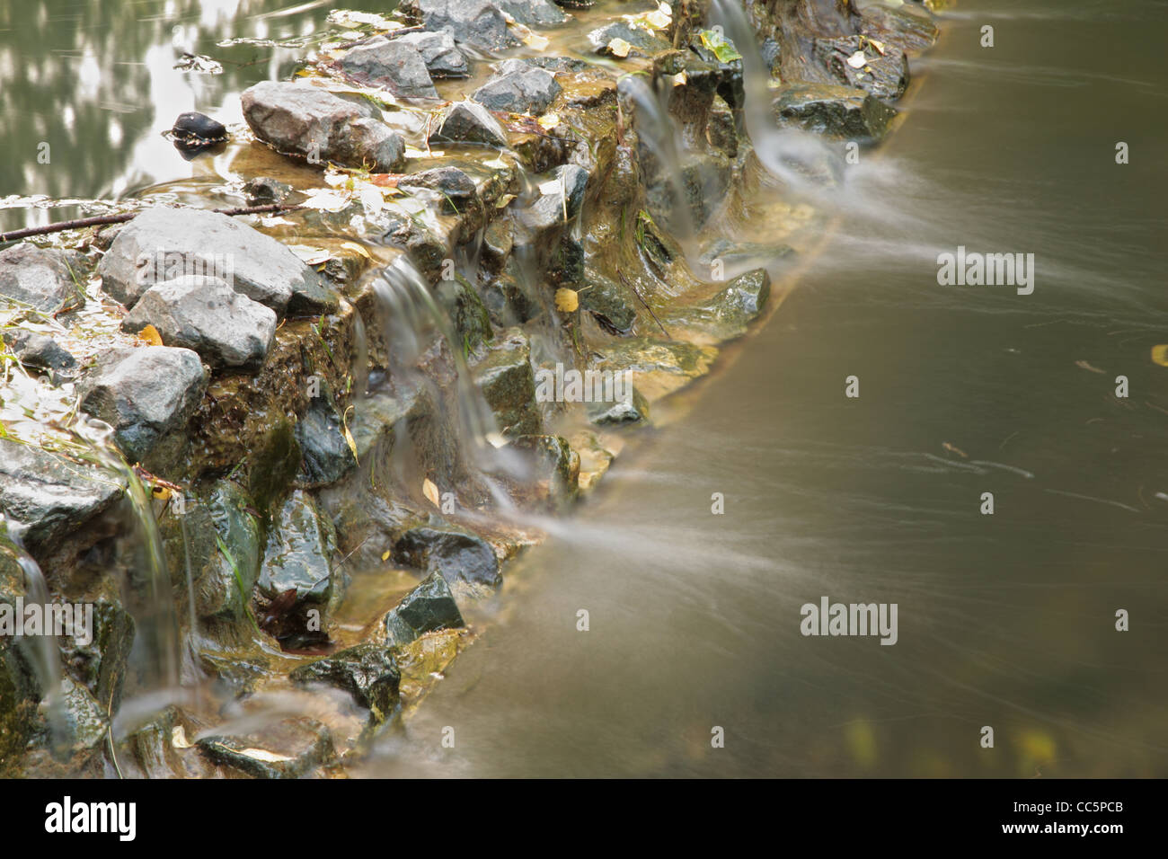 Water flowed through stones Stock Photo - Alamy