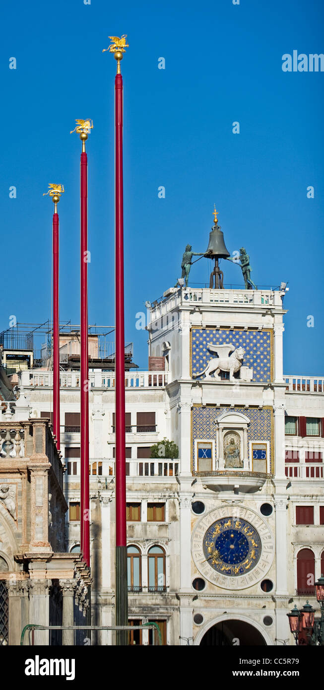 The Torre dell'Orologio, or Clock Tower, Venice Stock Photo - Alamy