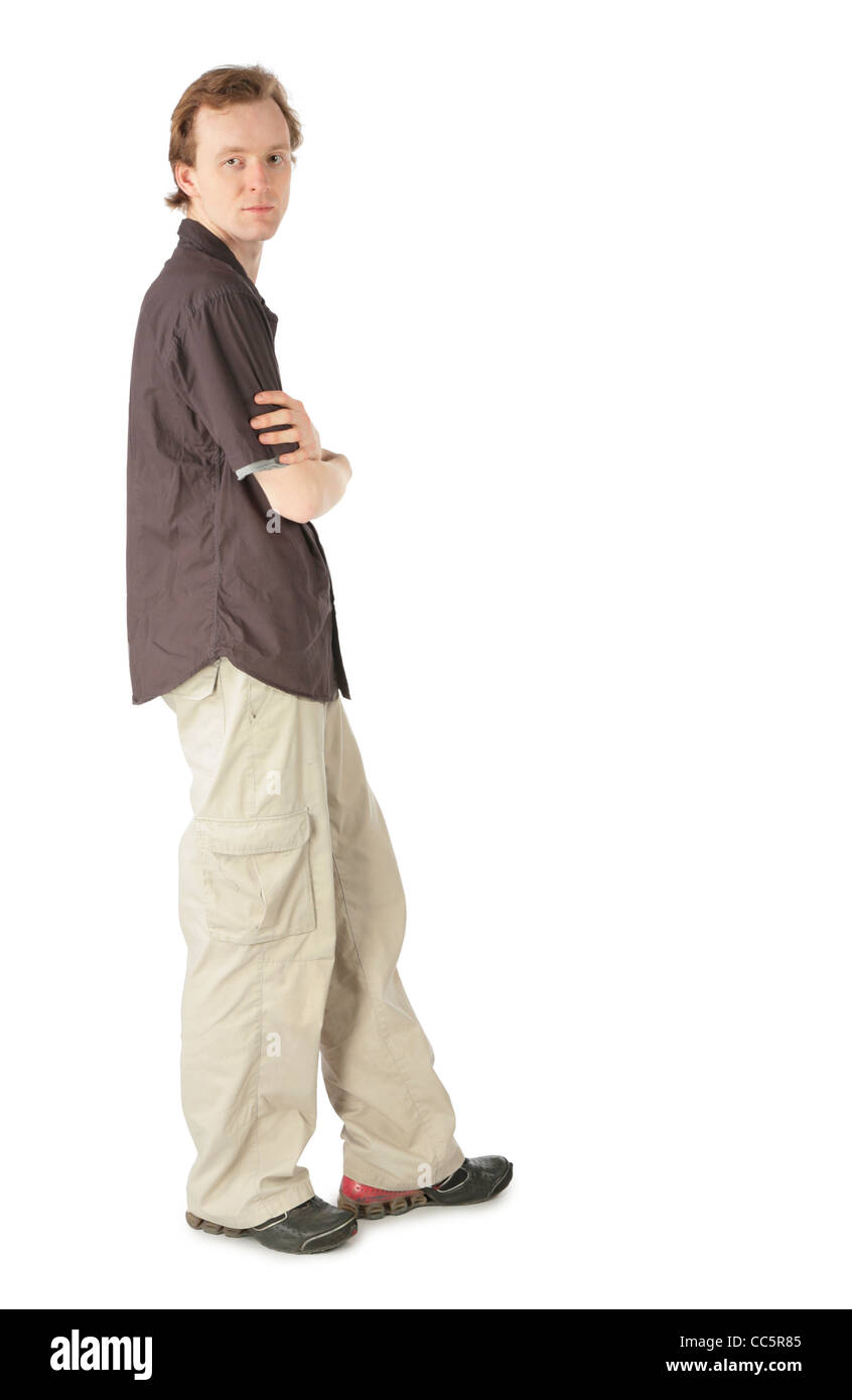 Full body of man standing Cut Out Stock Images & Pictures - Alamy