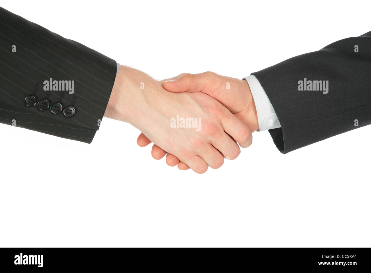 Two handshaking hands Stock Photo - Alamy