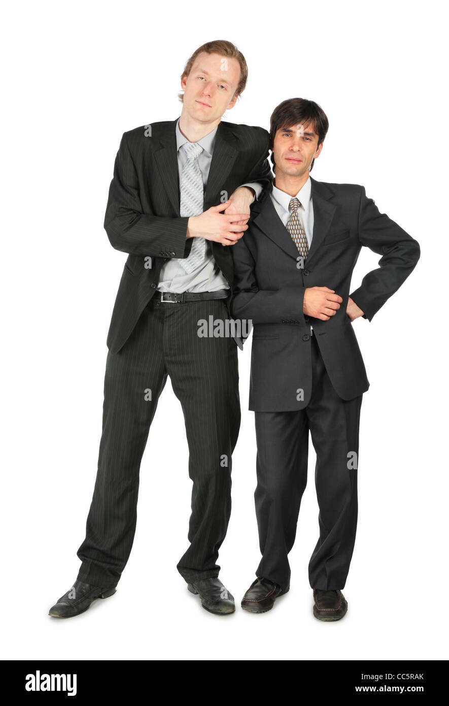 Two businessmen stands, slob and remiss Stock Photo - Alamy