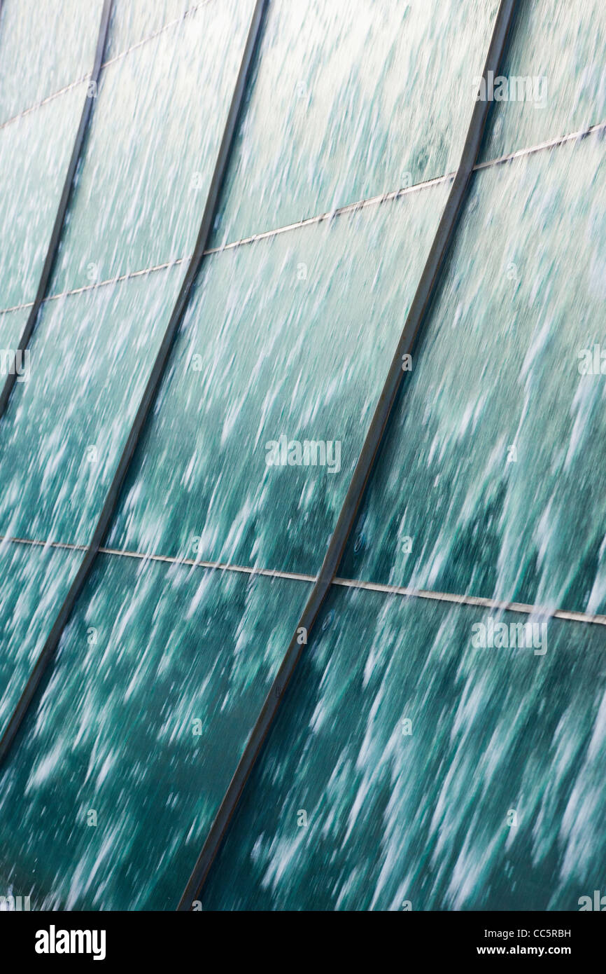 Japan, Tokyo, Roppongi, Roppongi Hills, Cascading Waterfall Sculpture ...