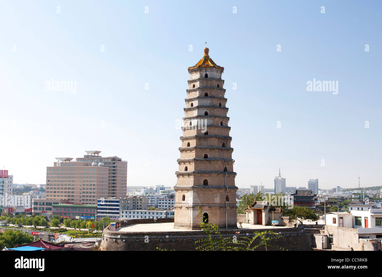 Lingxiao Pagoda, Yulin, Shaanxi , China Stock Photo - Alamy