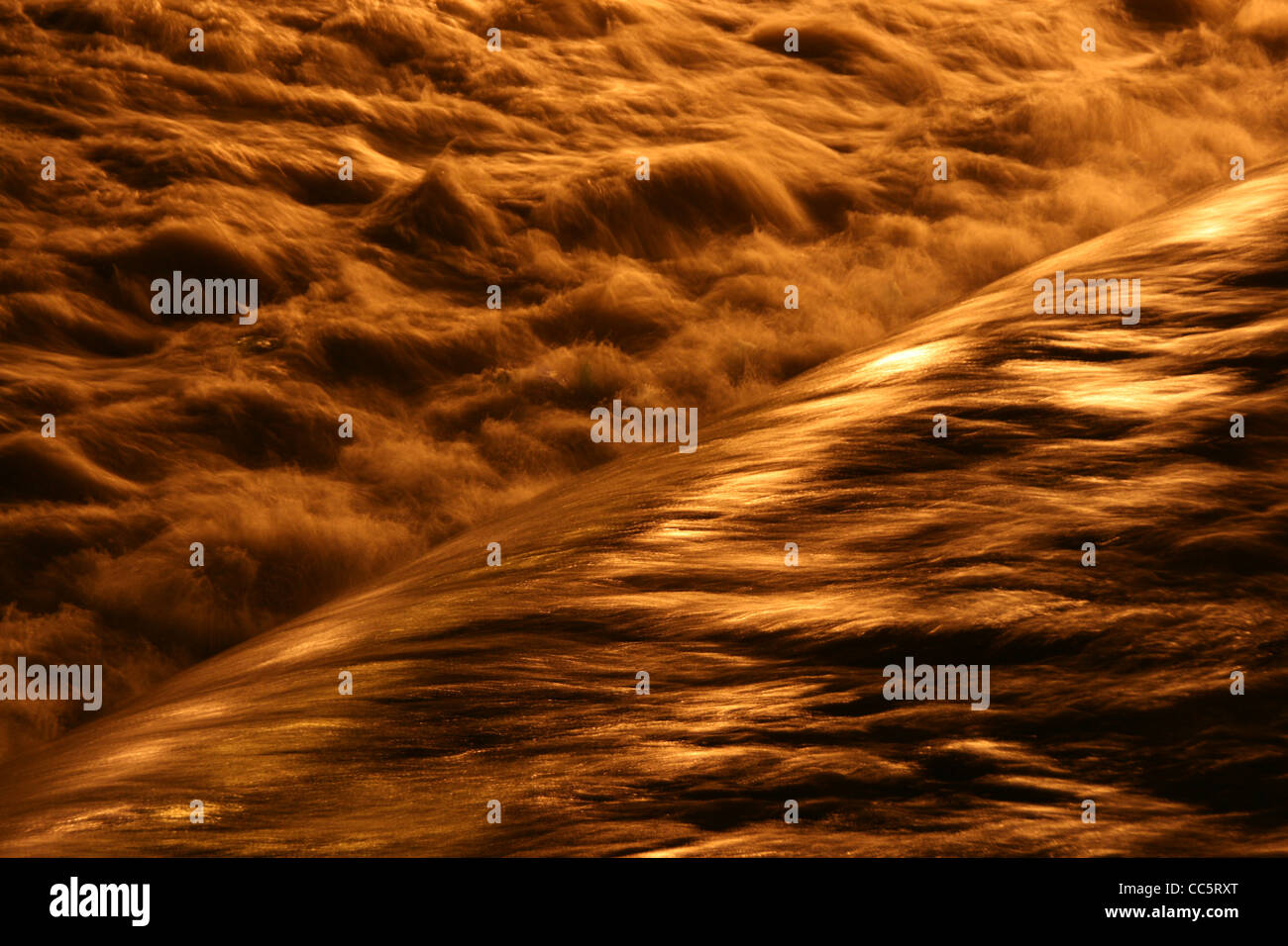 dark fast river waterfall at night Stock Photo - Alamy