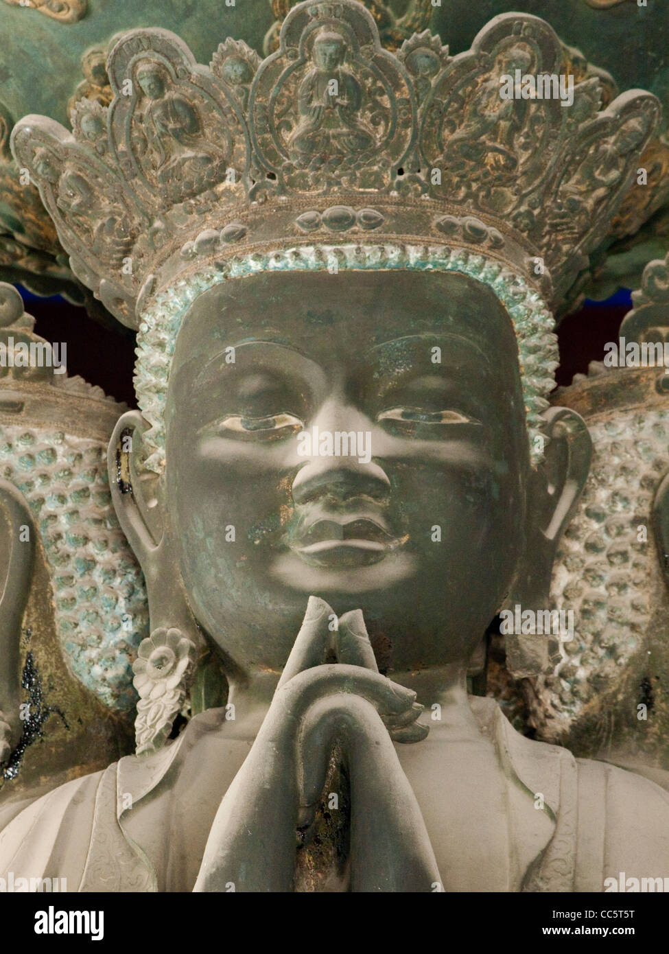 Details of statue of Vairocana, Hall of Vairocana, Longxing Monastery ...