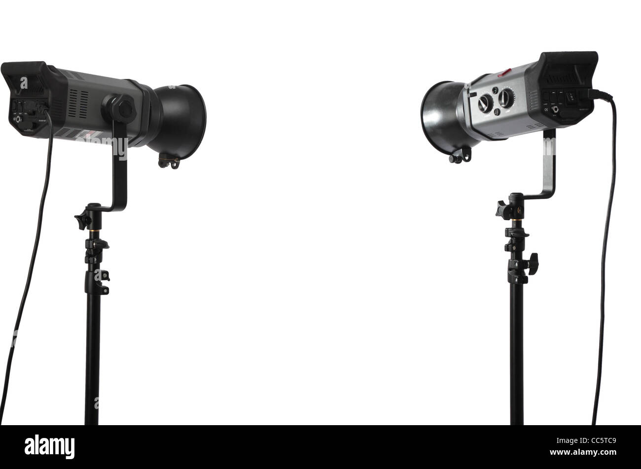Two studio flashes Stock Photo - Alamy