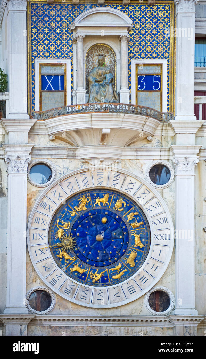 The Torre dell'Orologio, or Clock Tower, Venice Stock Photo - Alamy