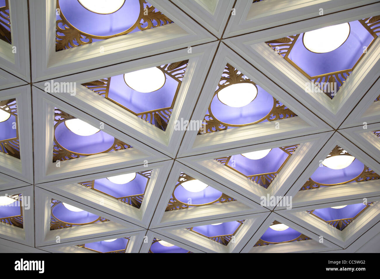 Ceiling with lamps Stock Photo - Alamy