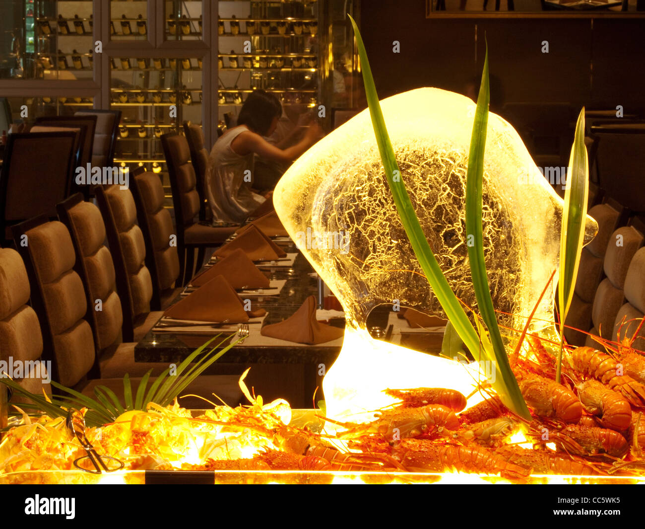 Cooked lobster offering in the buffet restaurant, Sofitel Dongguan ...