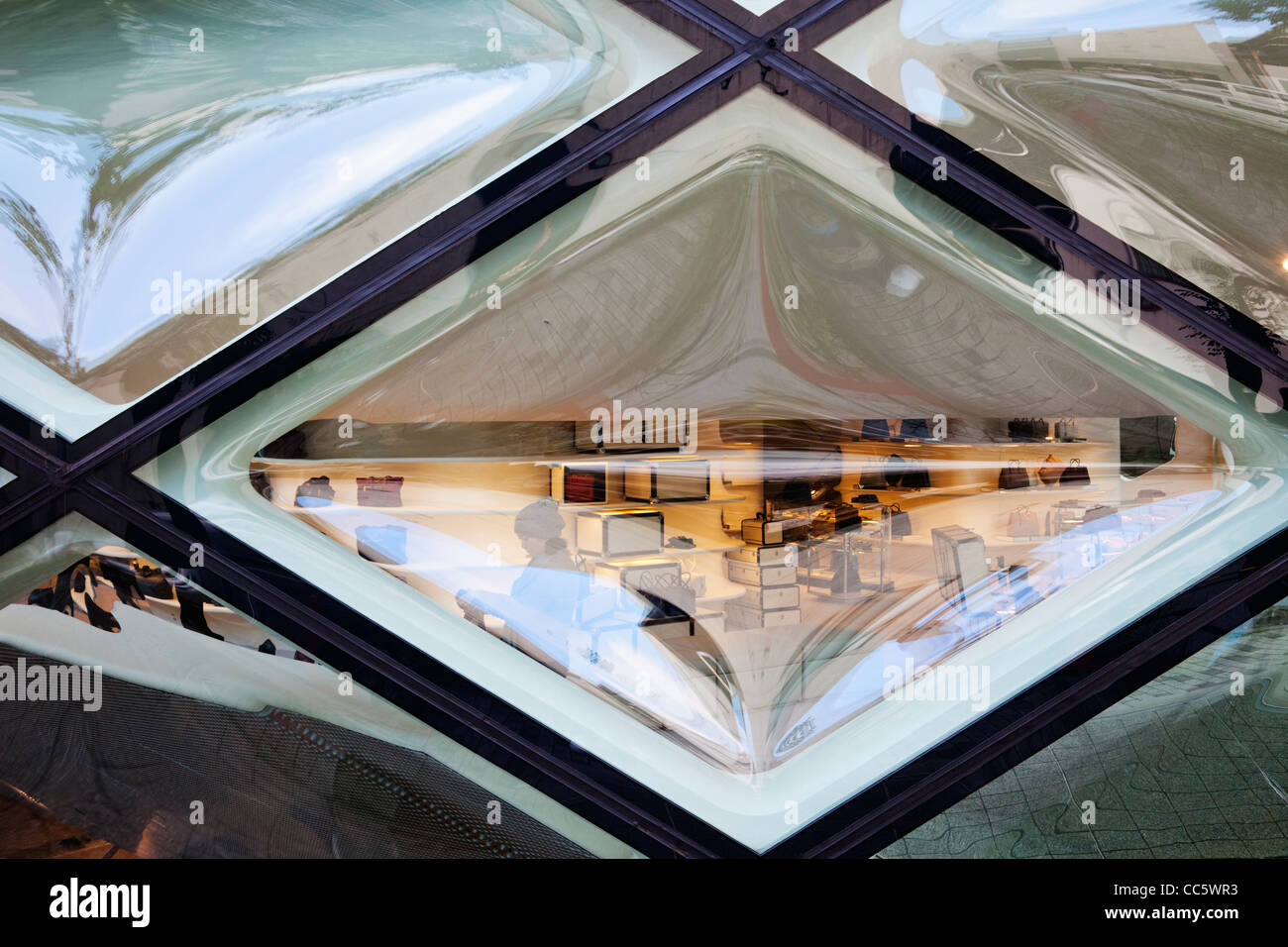 Japan, Tokyo, Aoyama, Prada Store, Architect Herzog & De Meuron Stock ...