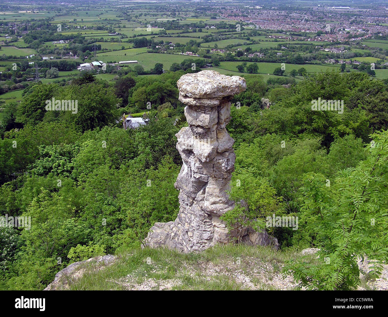 The devils chimney on leckhampton hill hi-res stock photography and ...