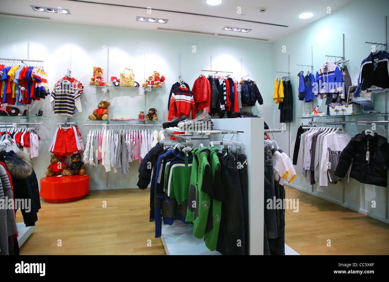 Child clothing department Stock Photo - Alamy