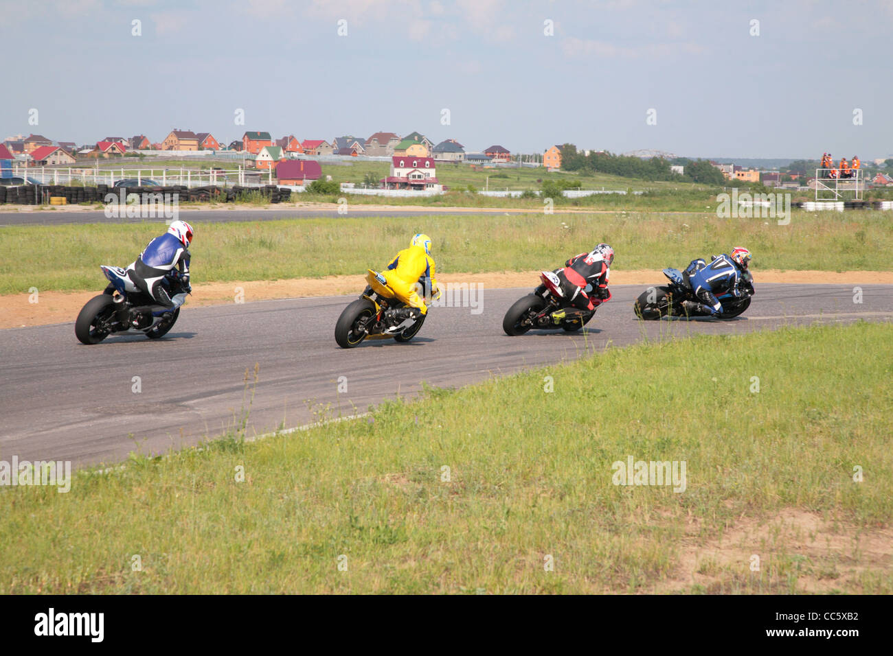 Racers from back Stock Photo - Alamy