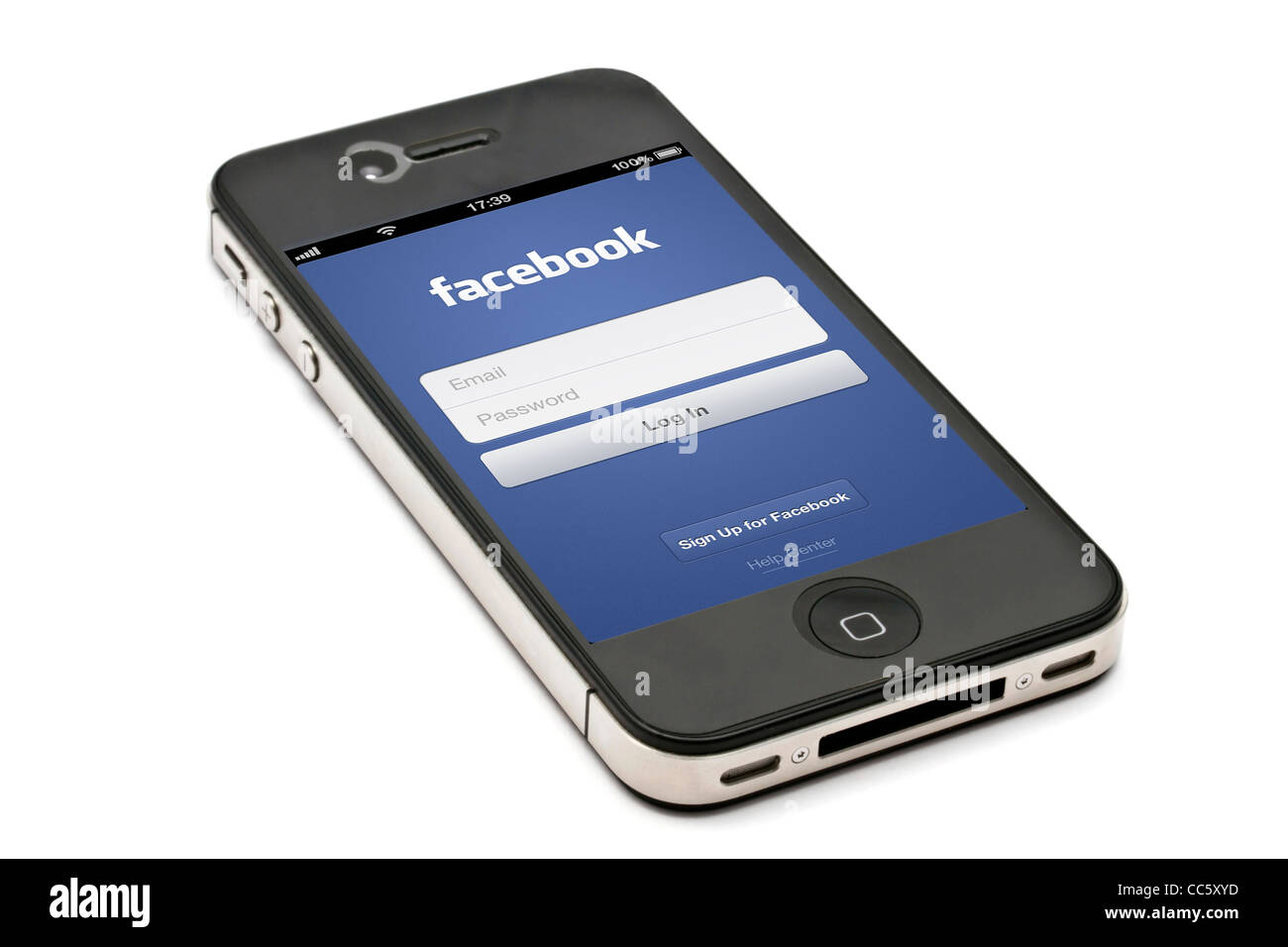 Facebook login page hi-res stock photography and images - Alamy