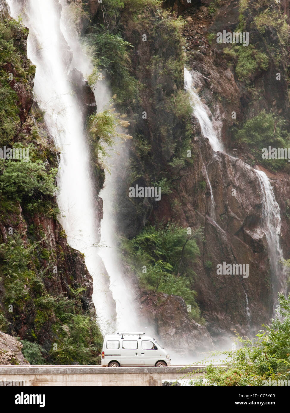 Sacred Waterfalls, Yubeng Village, Shangri-La, Diqing, Yunnan , China ...