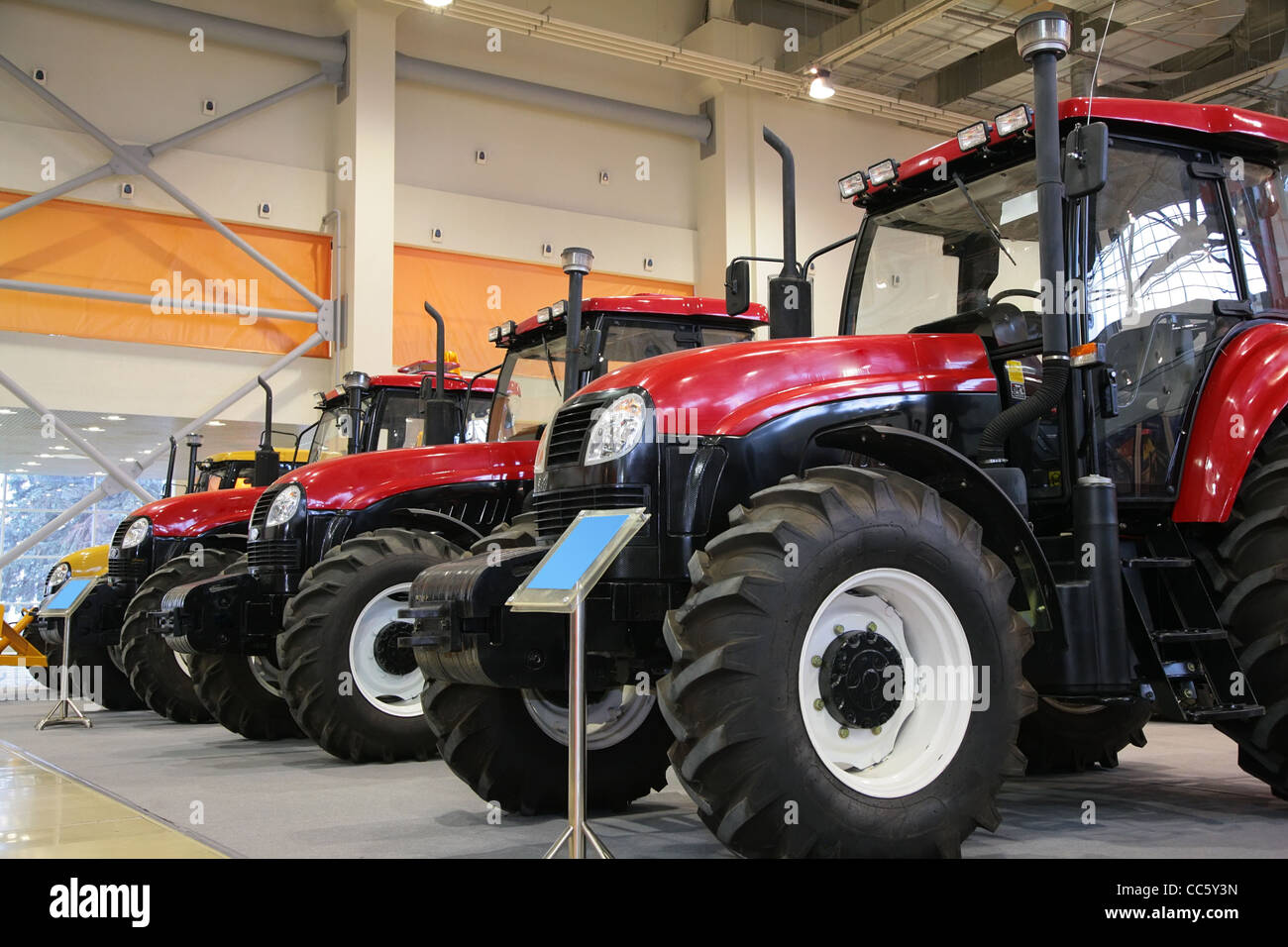 Tractors on exhibition Stock Photo - Alamy