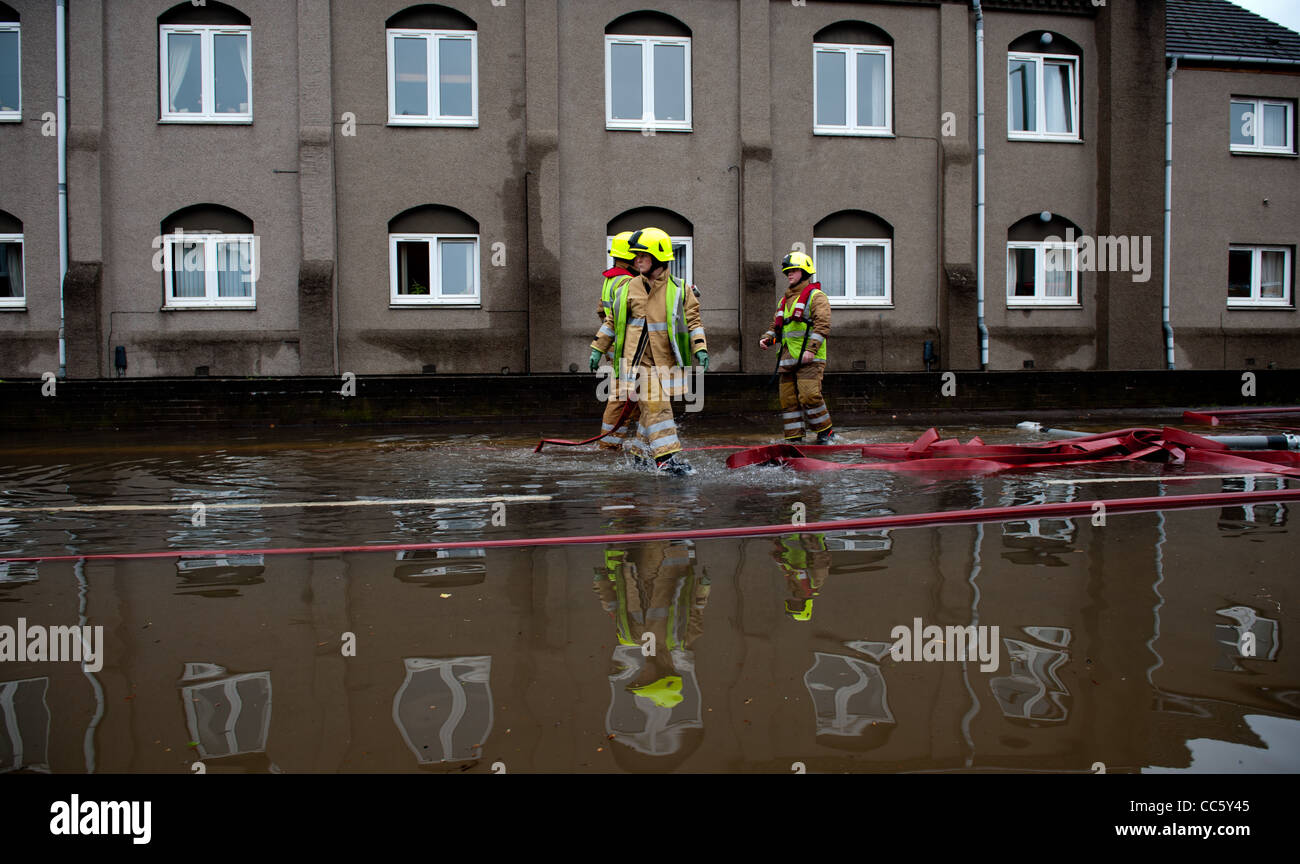 Heavy rain overnight causes major flooding in Perth. The Feus Road area ...