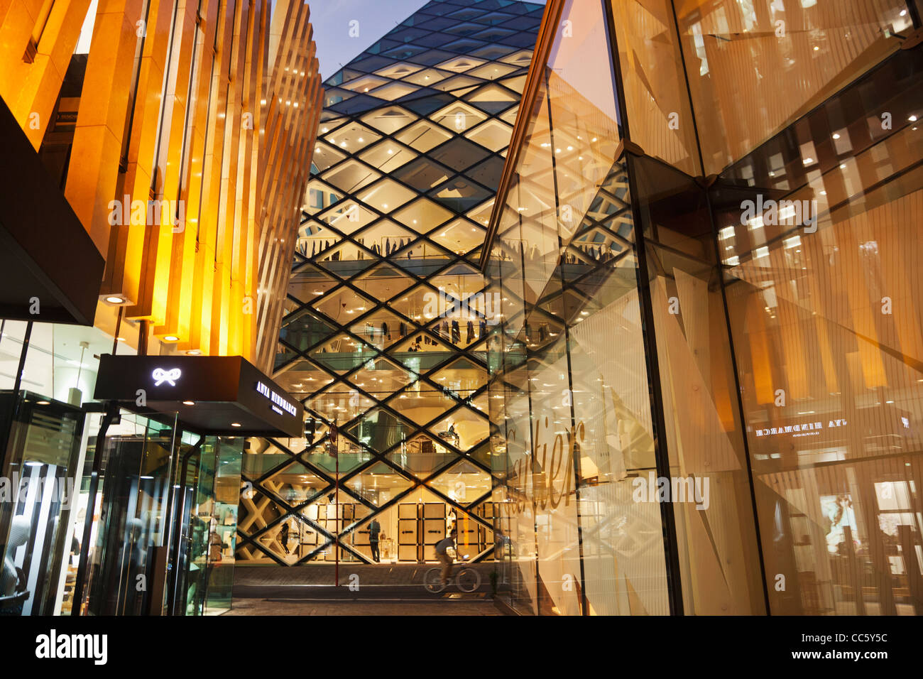 Japan, Tokyo, Aoyama, Prada Store, Architect Herzog & De Meuron Stock ...