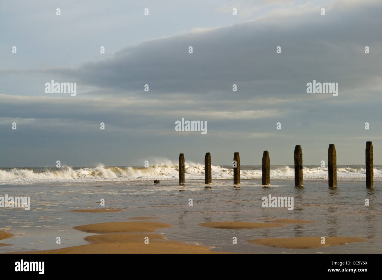 Blyth beach, Northumberland Stock Photo - Alamy