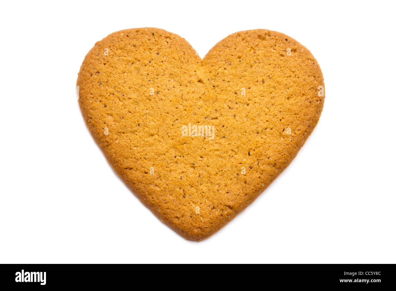 Gingerbread heart isolated on white background Stock Photo - Alamy