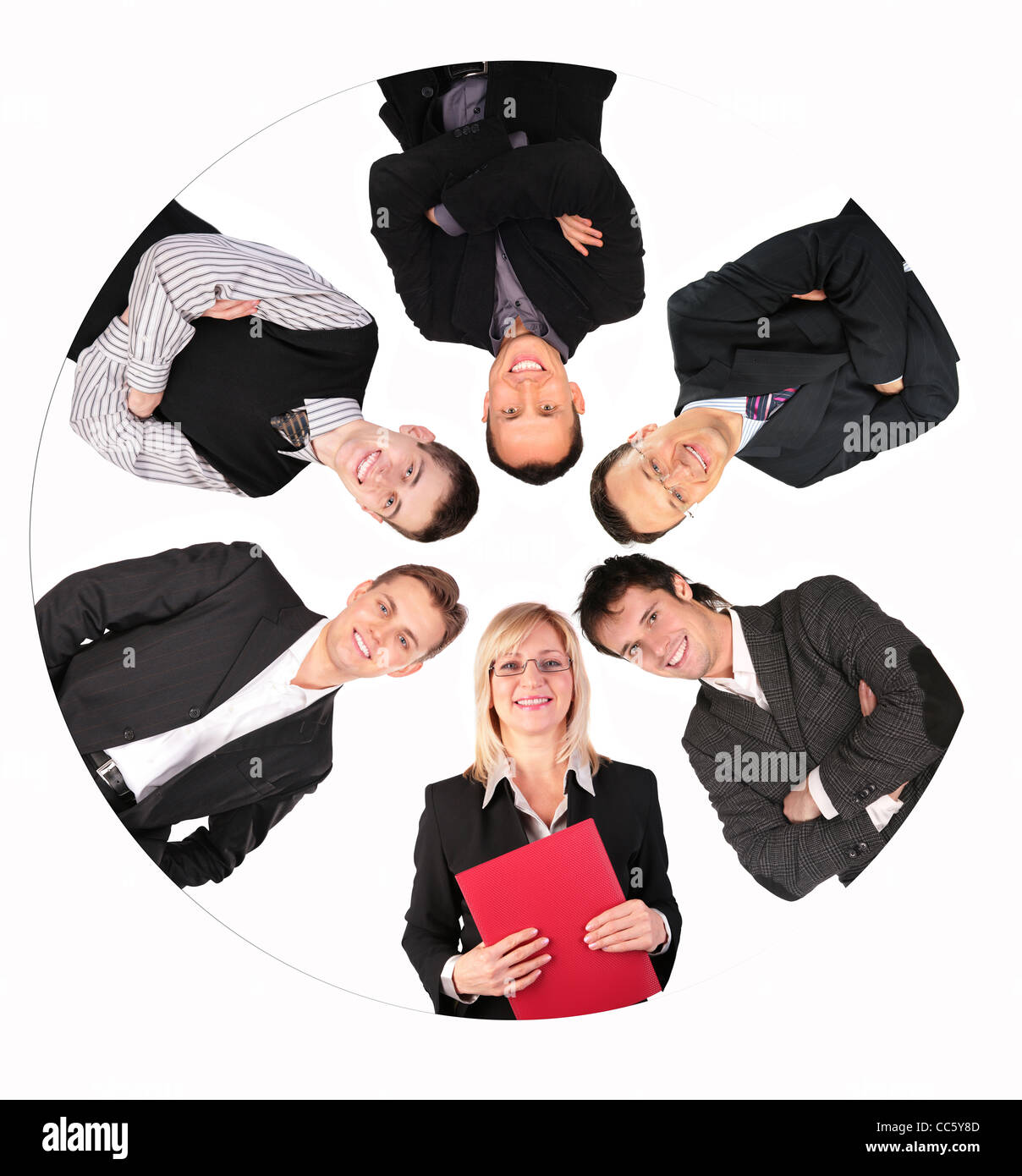 circle business people collage Stock Photo - Alamy