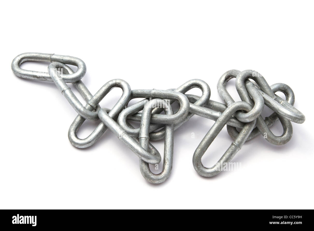 Chains closeup on white background Stock Photo - Alamy