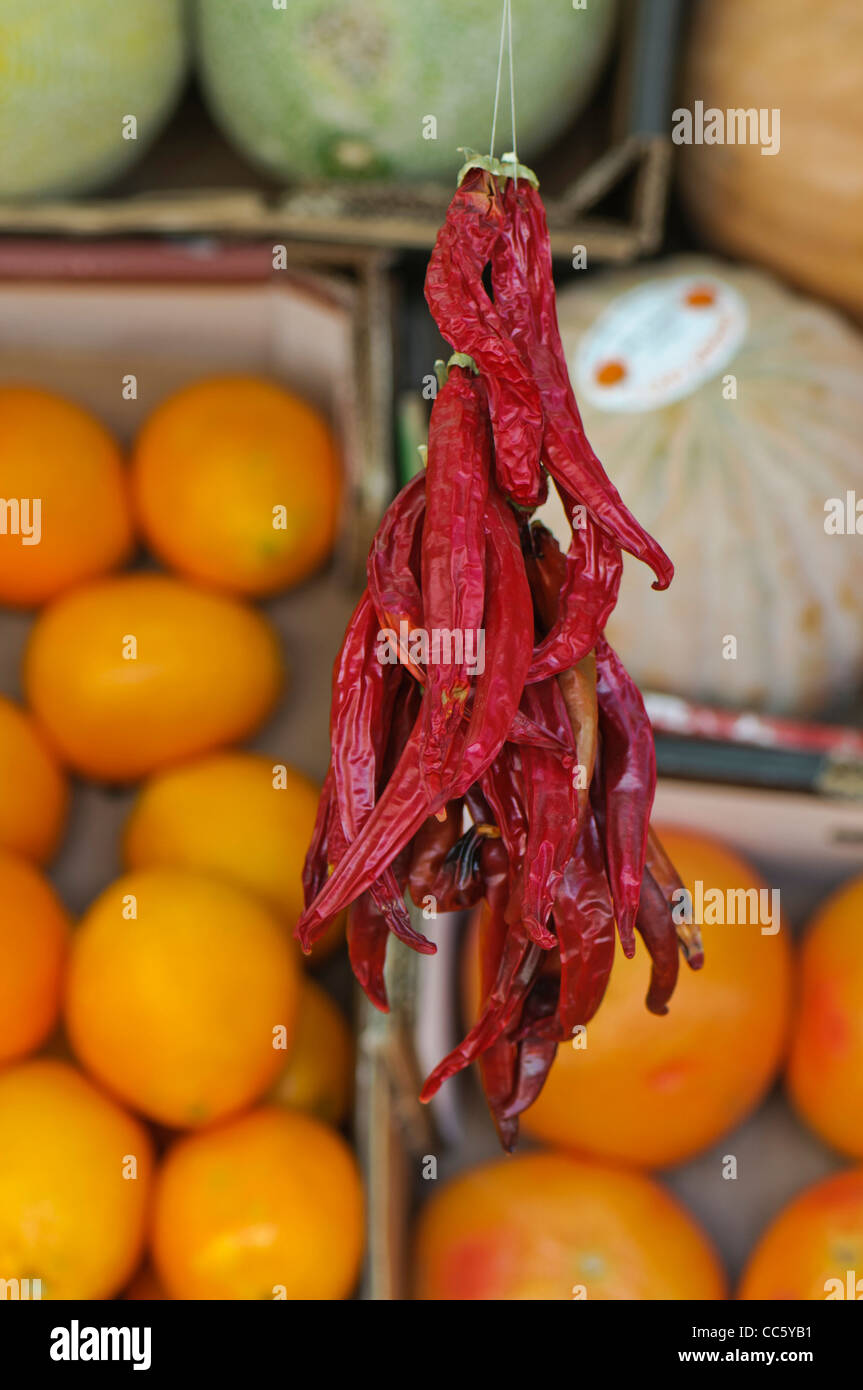 Dried paprika chillies hi-res stock photography and images - Alamy