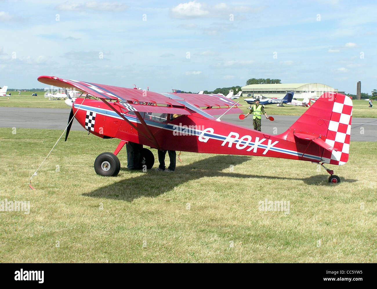 The Skystar Kitfox Mk 7, a light sport aircraft, is seen at Kemble ...