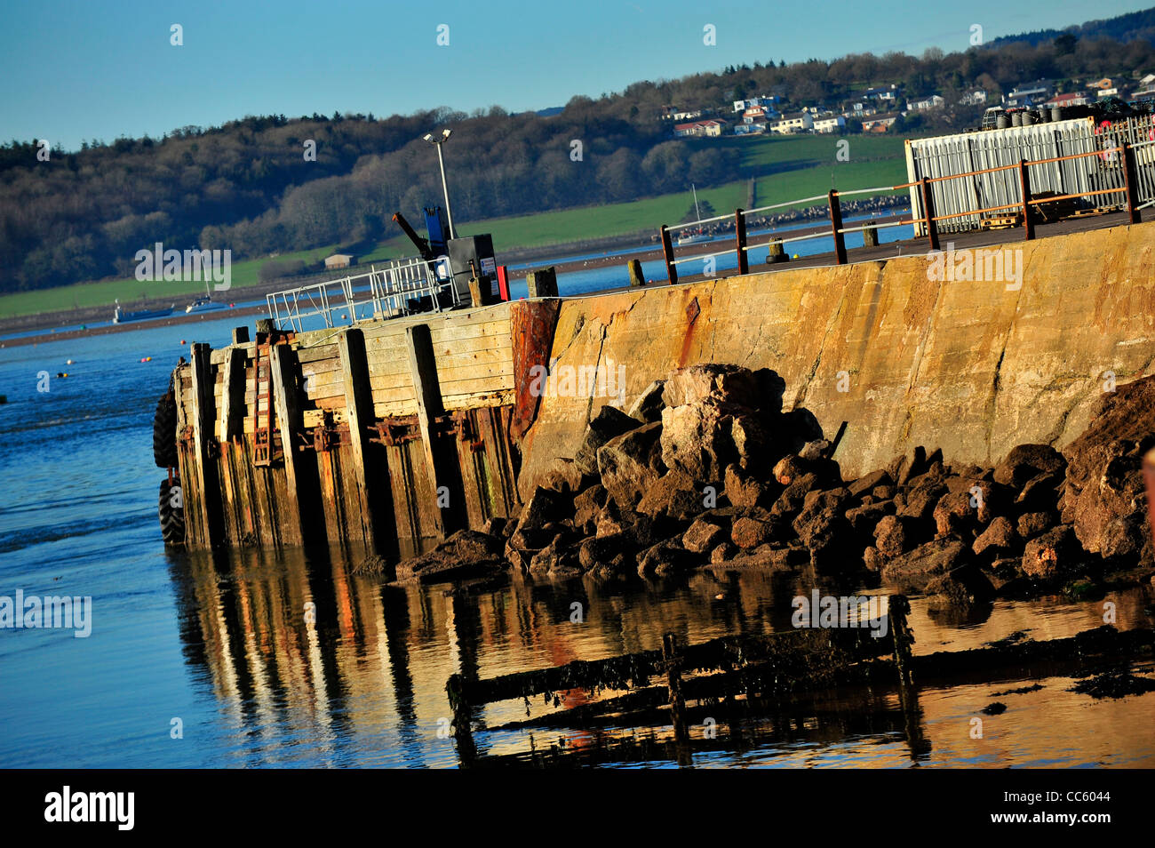 Exmouth docks / harbour - Devon - UK Stock Photo - Alamy