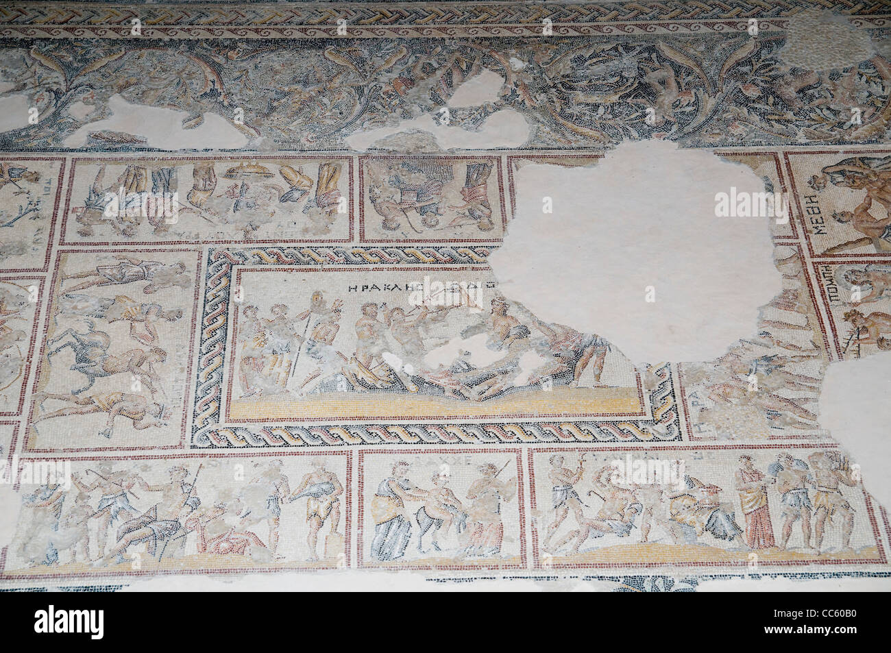 Dionysus Mosaic, Detail of the wedding of Dionysus and Ariadne Mosaic ...