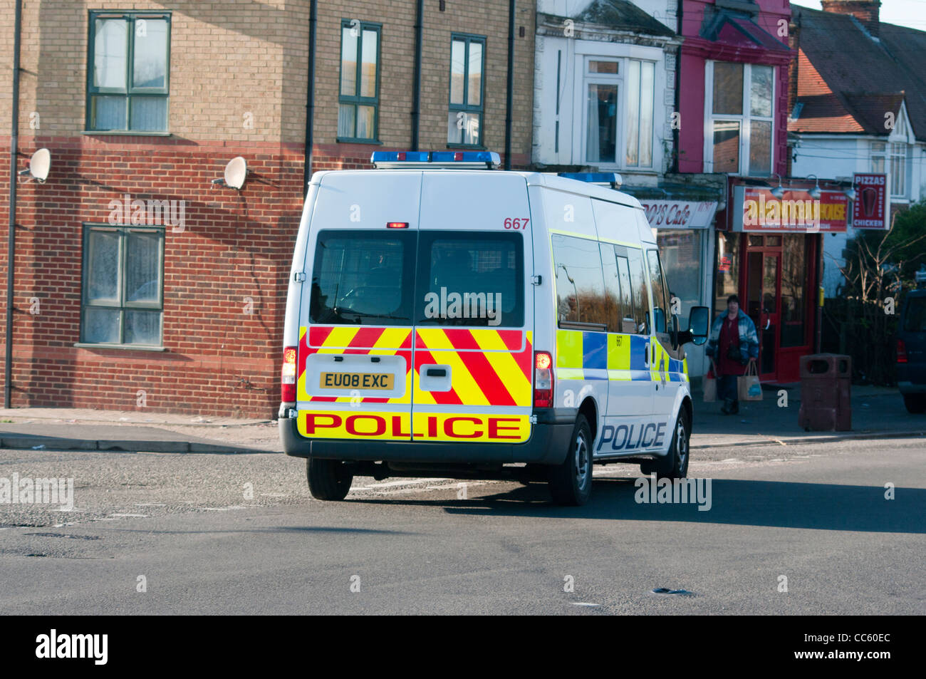 Police uk rear view hi-res stock photography and images - Alamy