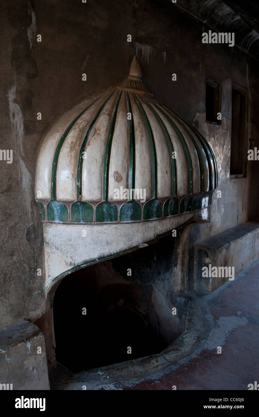 Hamam stove, Amber Fort Palace, Jaipur, Rajasthan, India Stock Photo ...