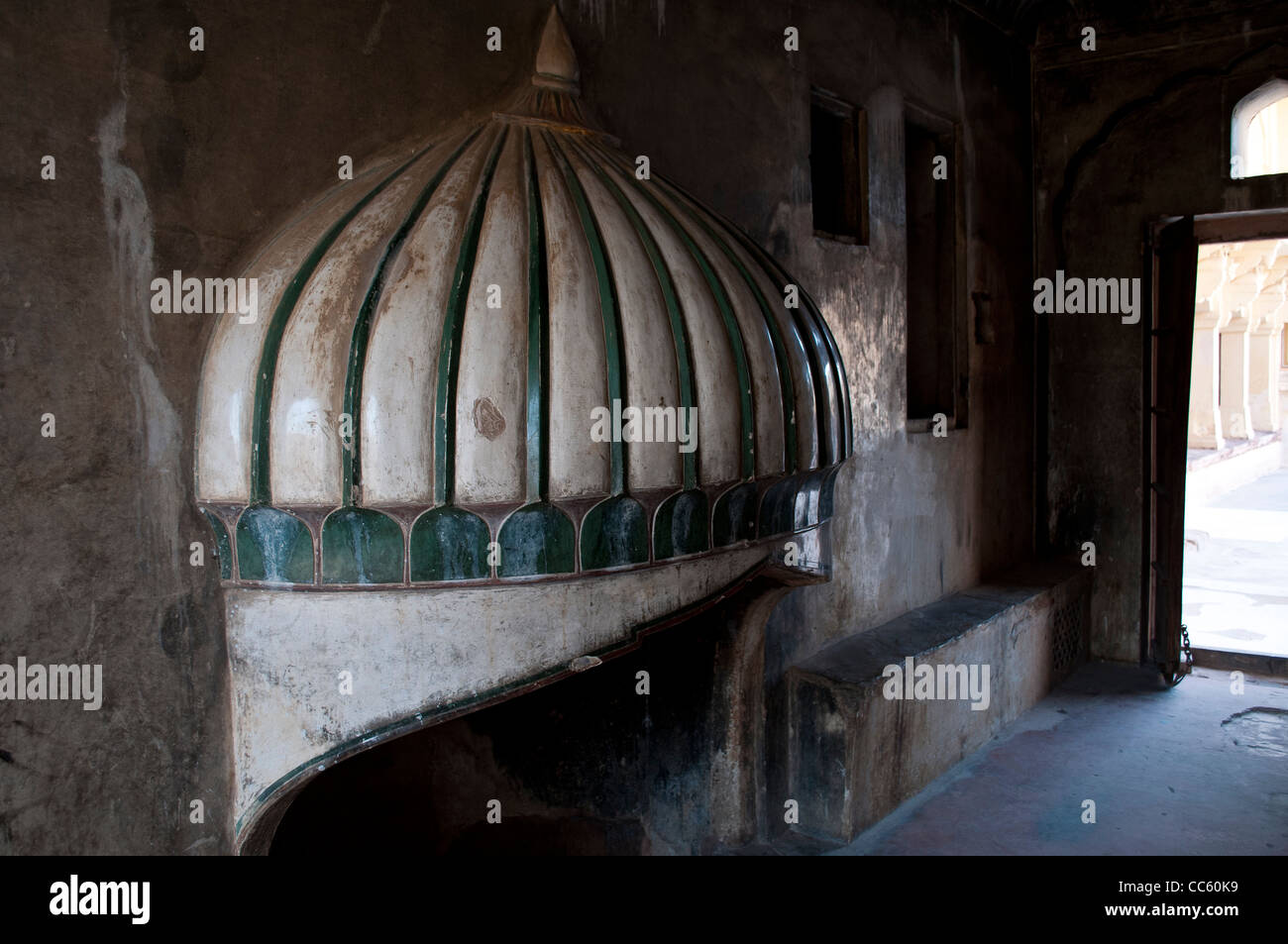 Hamam stove, Amber Fort Palace, Jaipur, Rajasthan, India Stock Photo ...