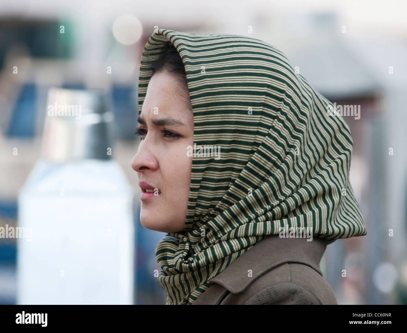 Profile of a Uyghur woman, Xinjiang, China Stock Photo - Alamy