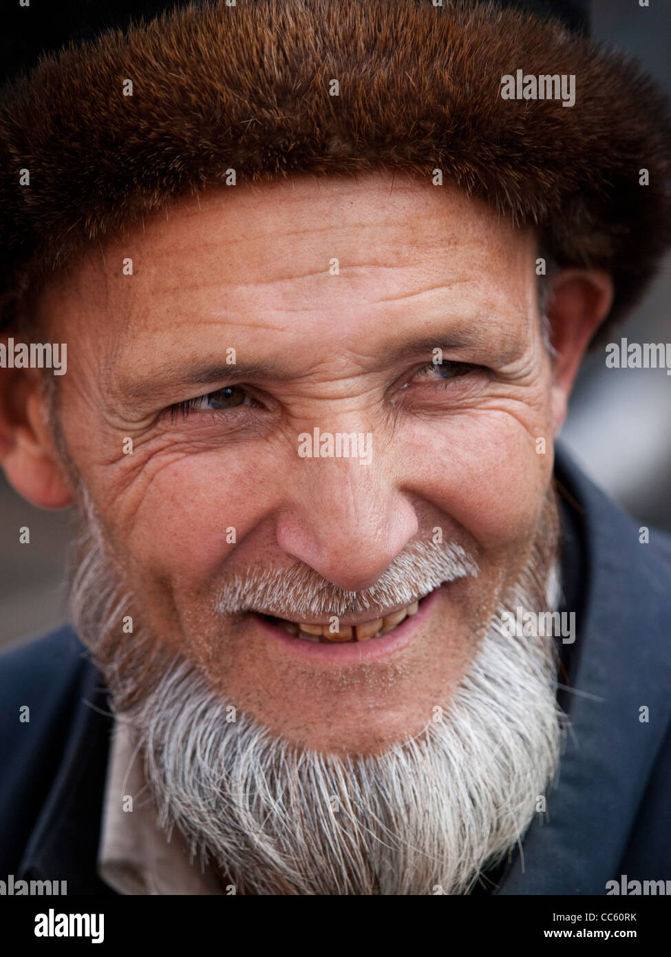 Elderly Uyghur man, Xinjiang, China Stock Photo - Alamy