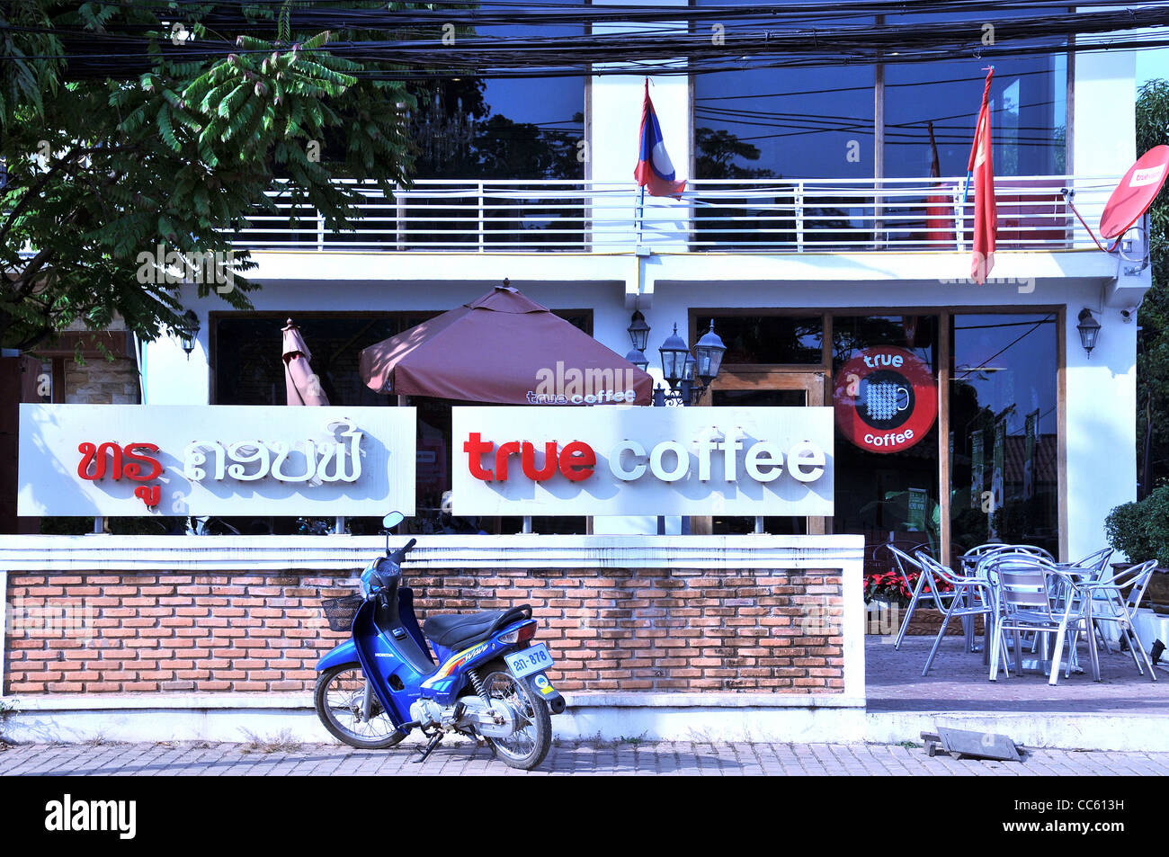 coffee bar " true coffee " Vientiane Laos Stock Photo - Alamy