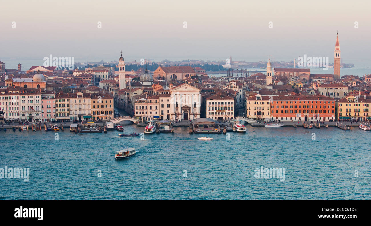 Aerial View of Santa Maria della Pieta across the Lagoon, Venice Stock ...
