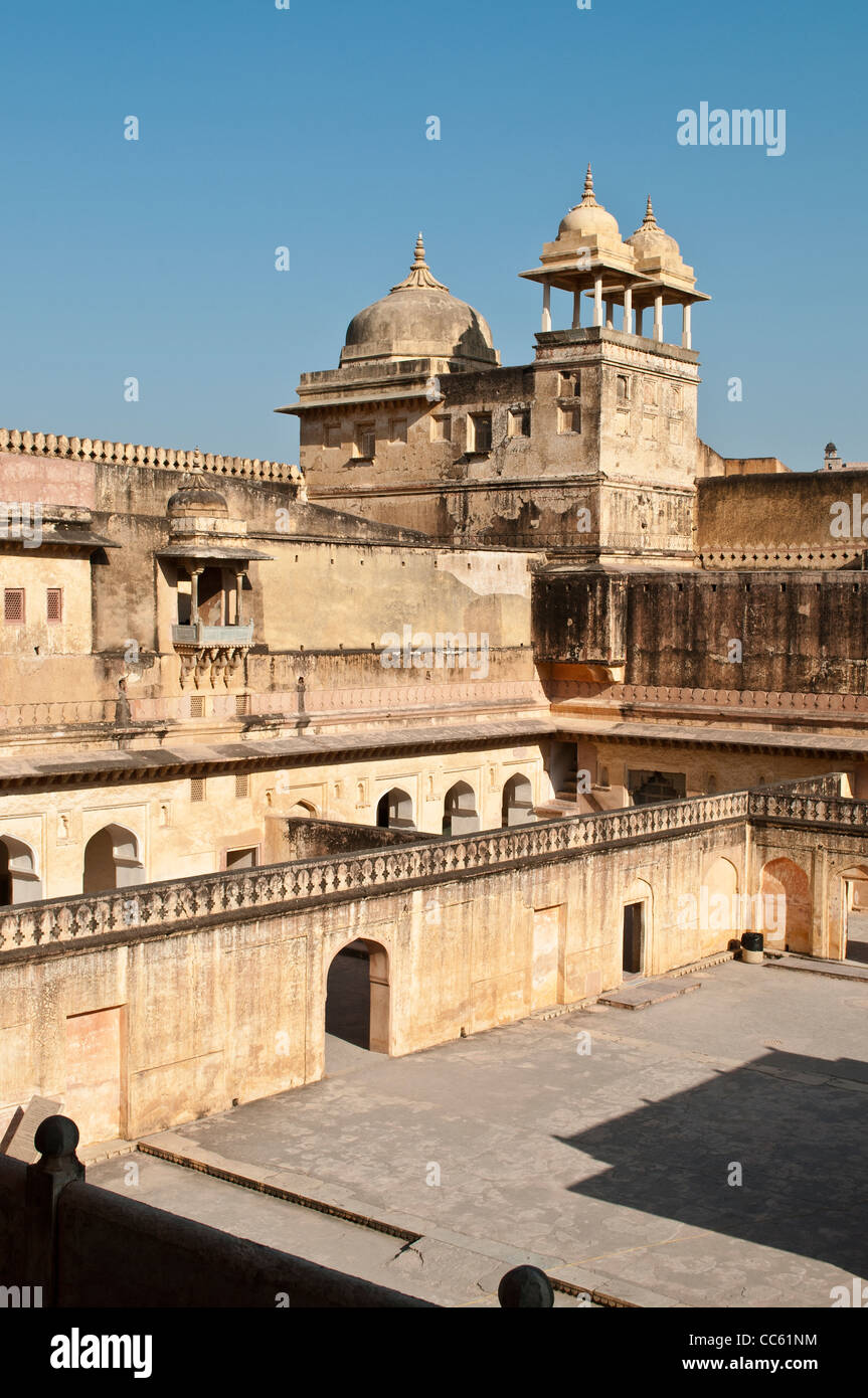 Main quadrangle, Palace of Man Singh I, Amber Fort Palace, Jaipur ...