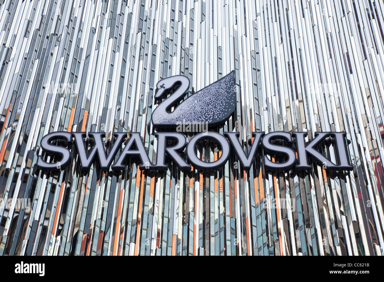Japan, Tokyo, Ginza, Swarovski Store Sign Stock Photo - Alamy
