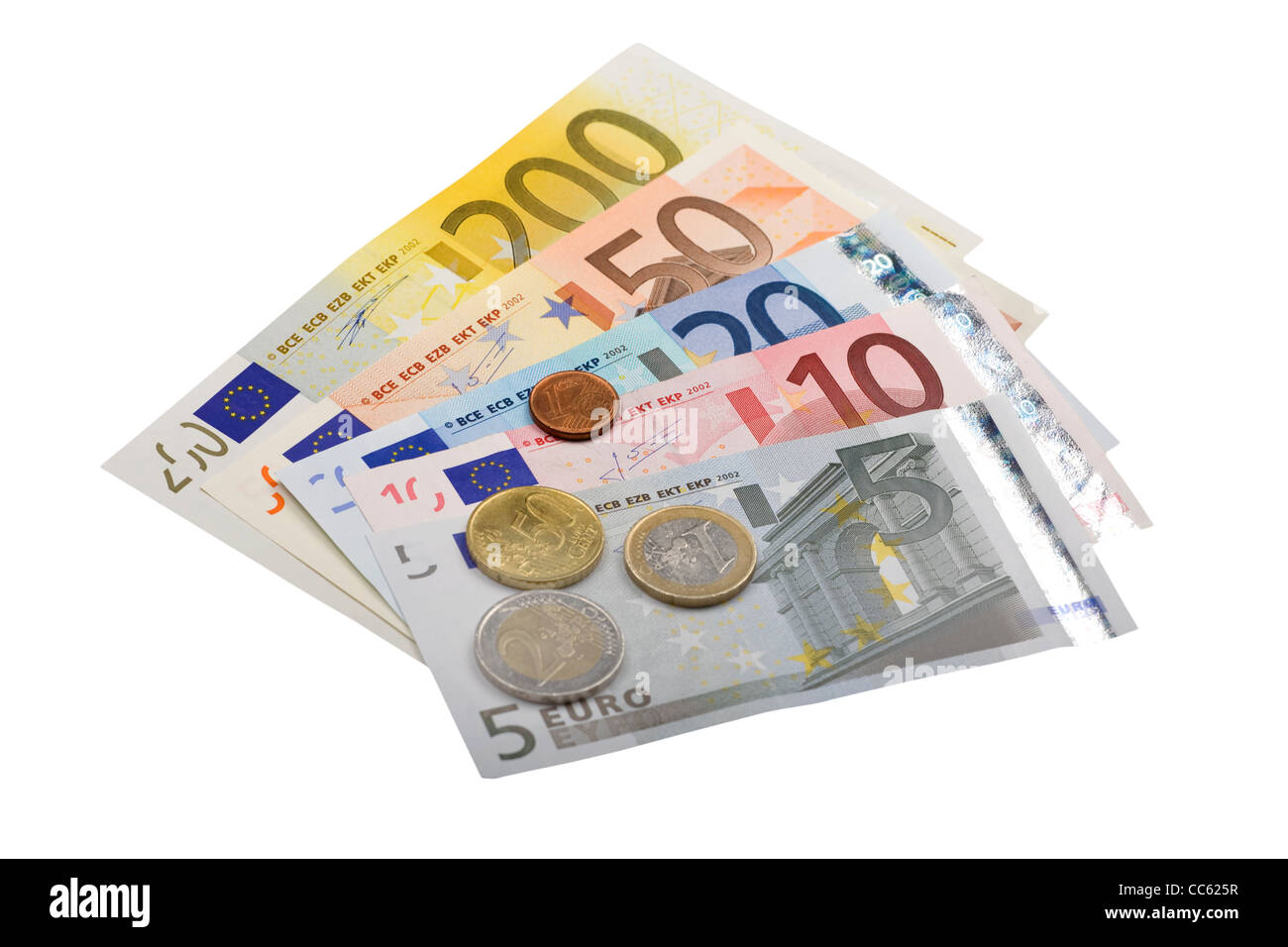 Euro Currency Notes And Coins