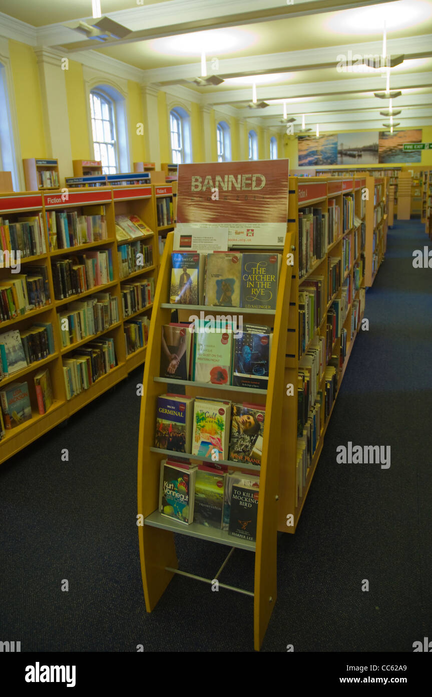 Chelsea Library interior in Old Town hall in Chelsea borough London ...