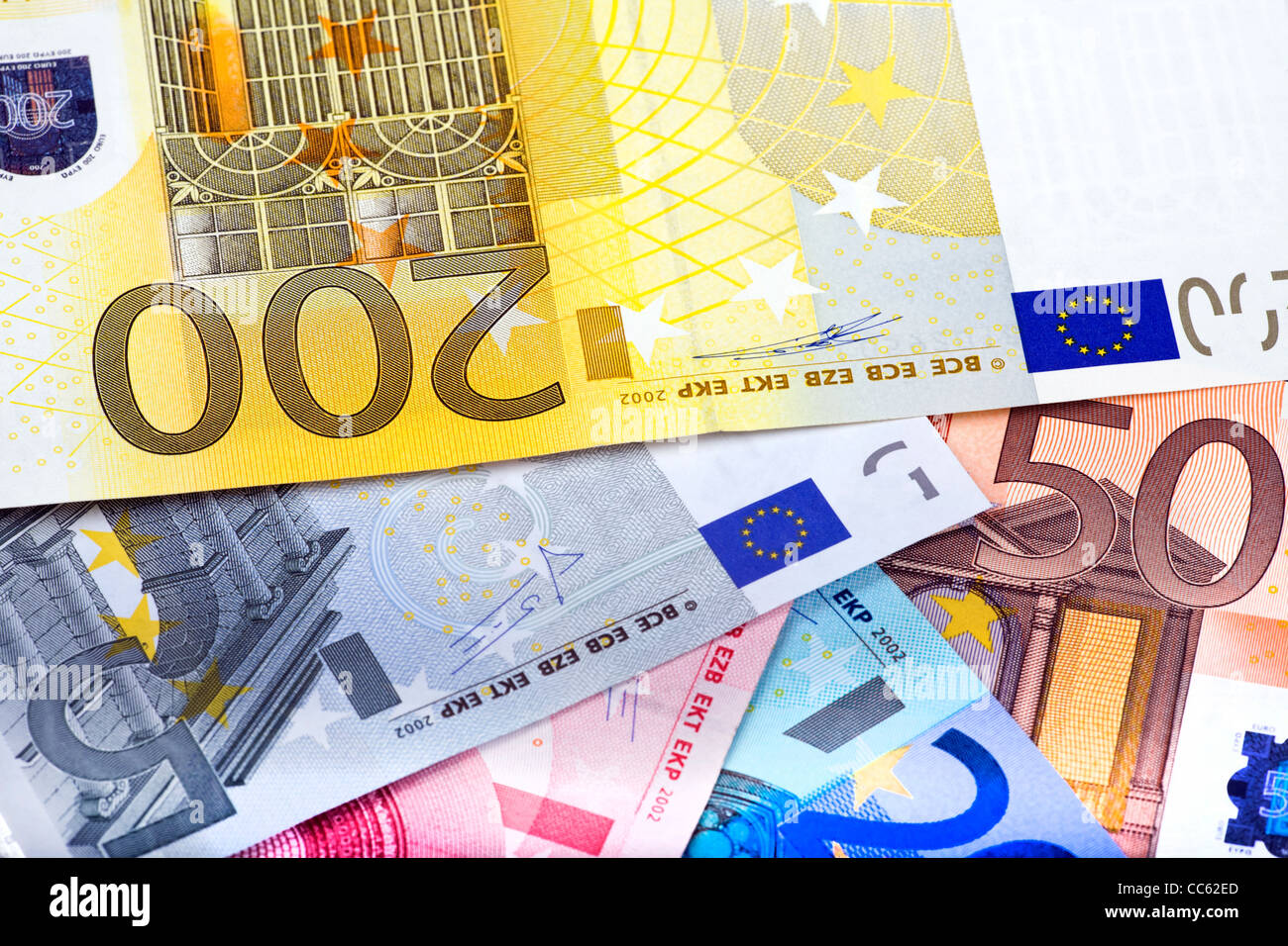 Background created from euro banknotes Stock Photo - Alamy