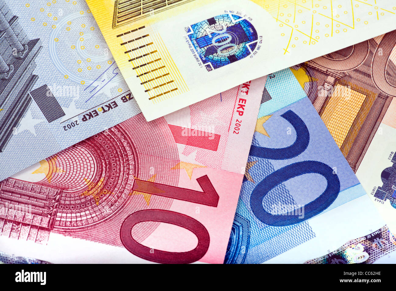 Background created from euro banknotes Stock Photo - Alamy
