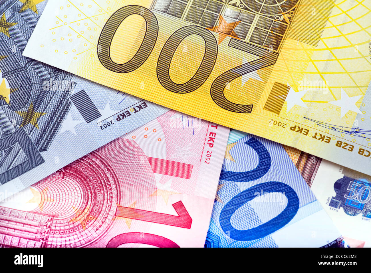 Background created from euro banknotes Stock Photo - Alamy